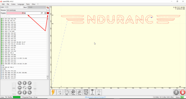 Getting started with LaserGRBL laser software. Operate the laser easy.