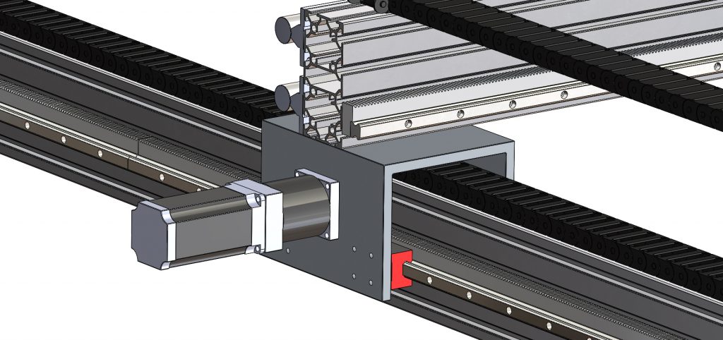 Industrial CNC frame 2x2 m (6x6') with the laser module. - EnduranceLasers