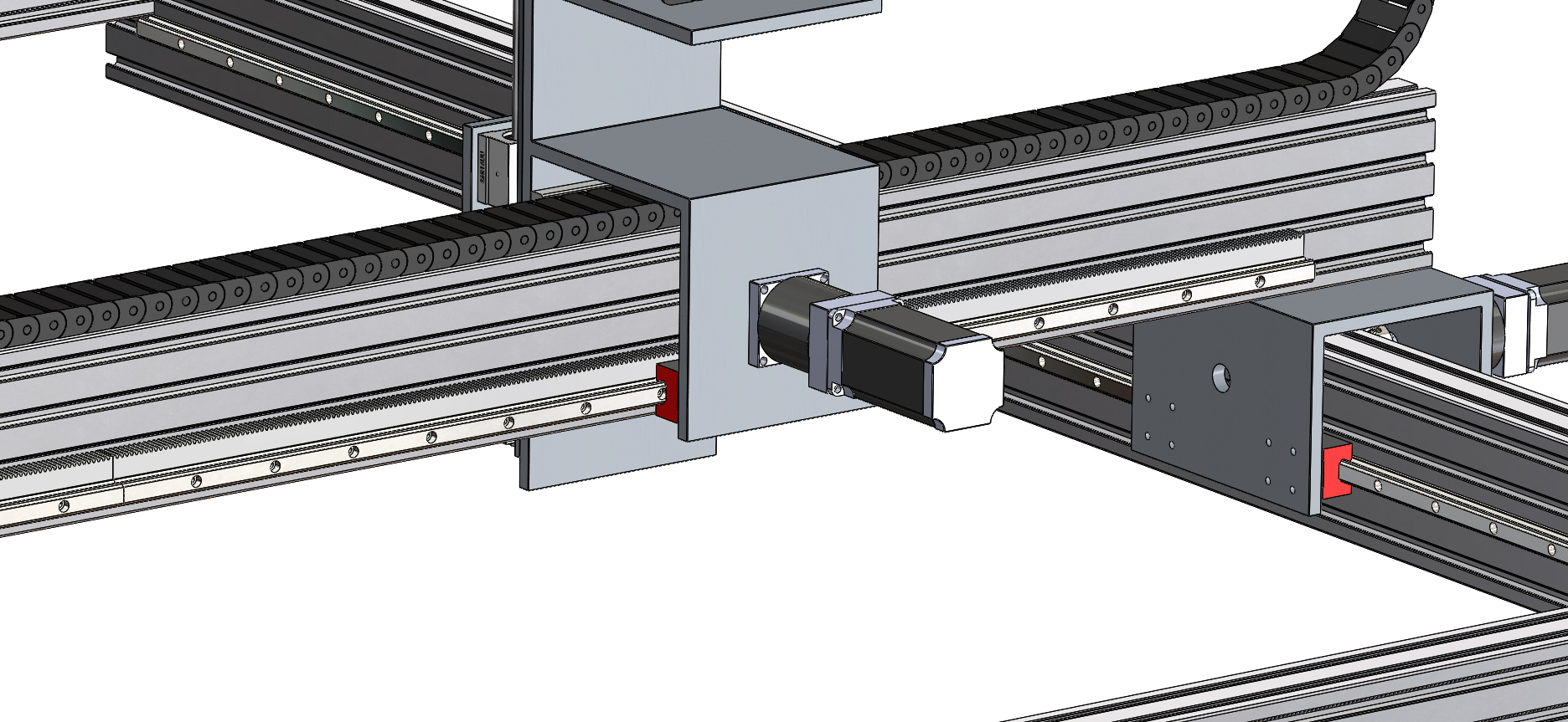 Industrial CNC frame 2x2 m (6x6') with the laser module. - EnduranceLasers